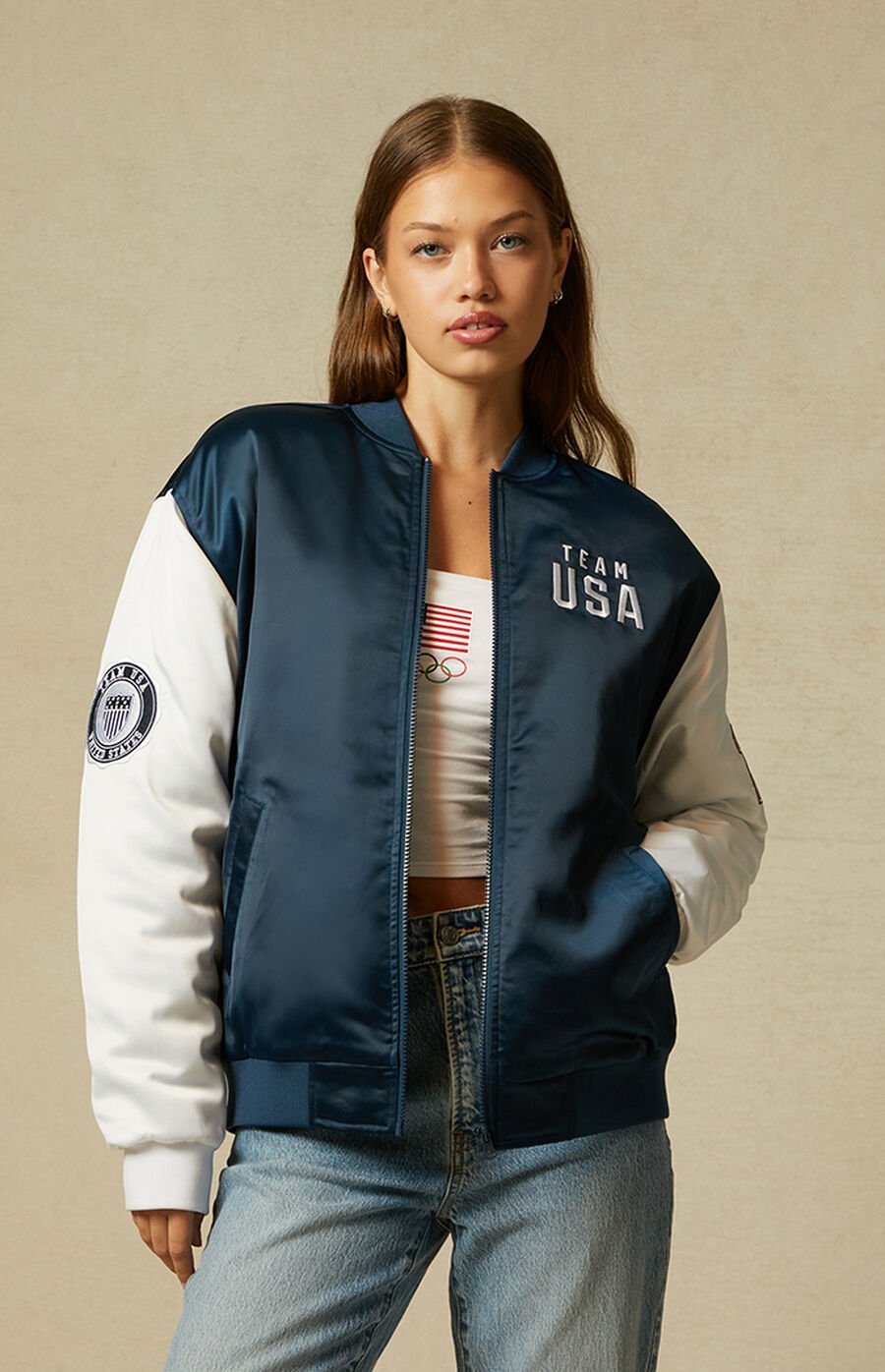 Olympics Team USA Varsity Jacket | PacSun