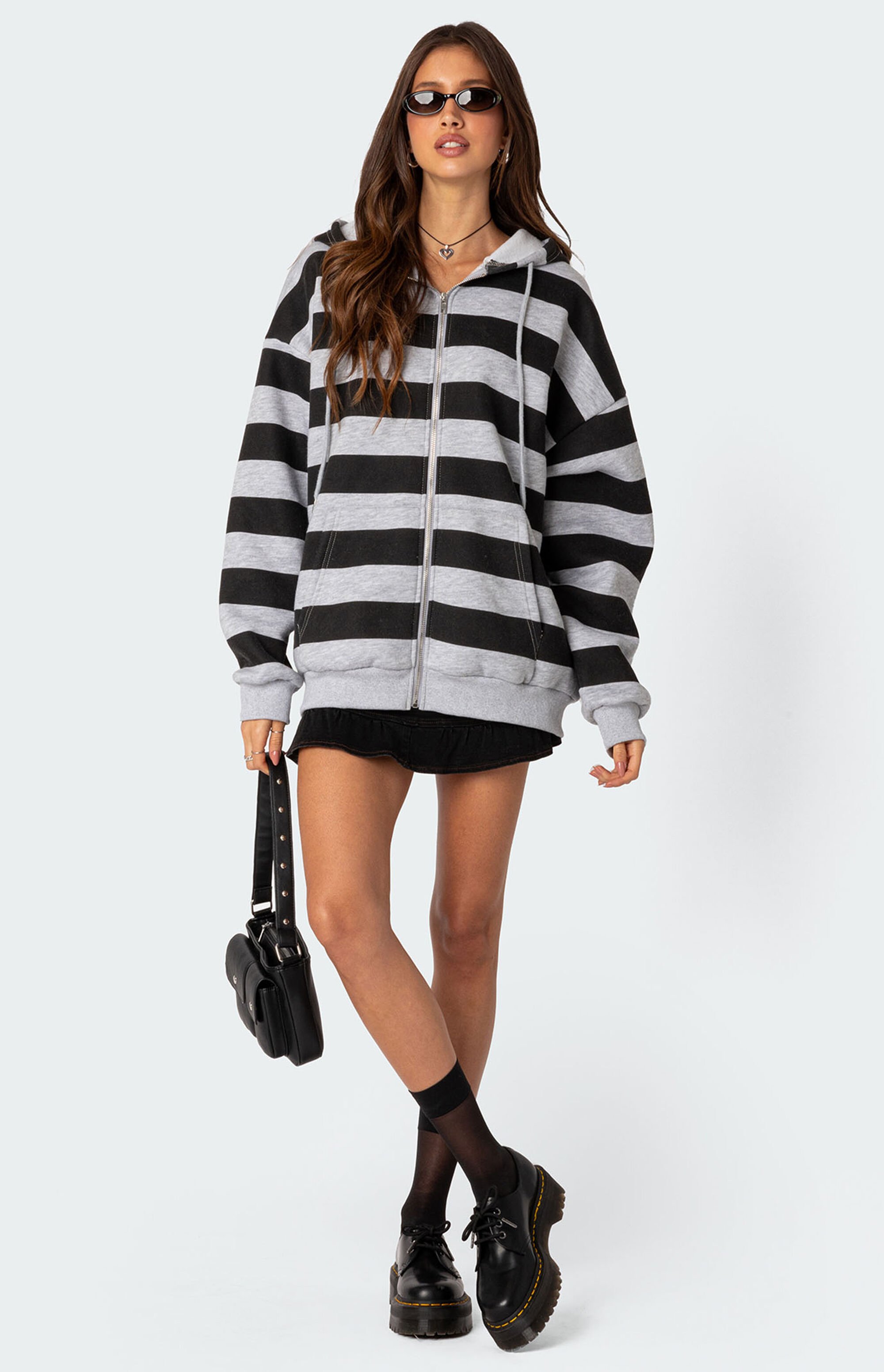 Edikted Maritza Oversized Zip Up Hoodie | PacSun