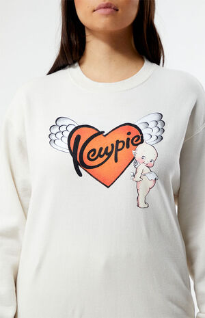 Kewpie Logo Heart Crew Neck Sweatshirt | PacSun