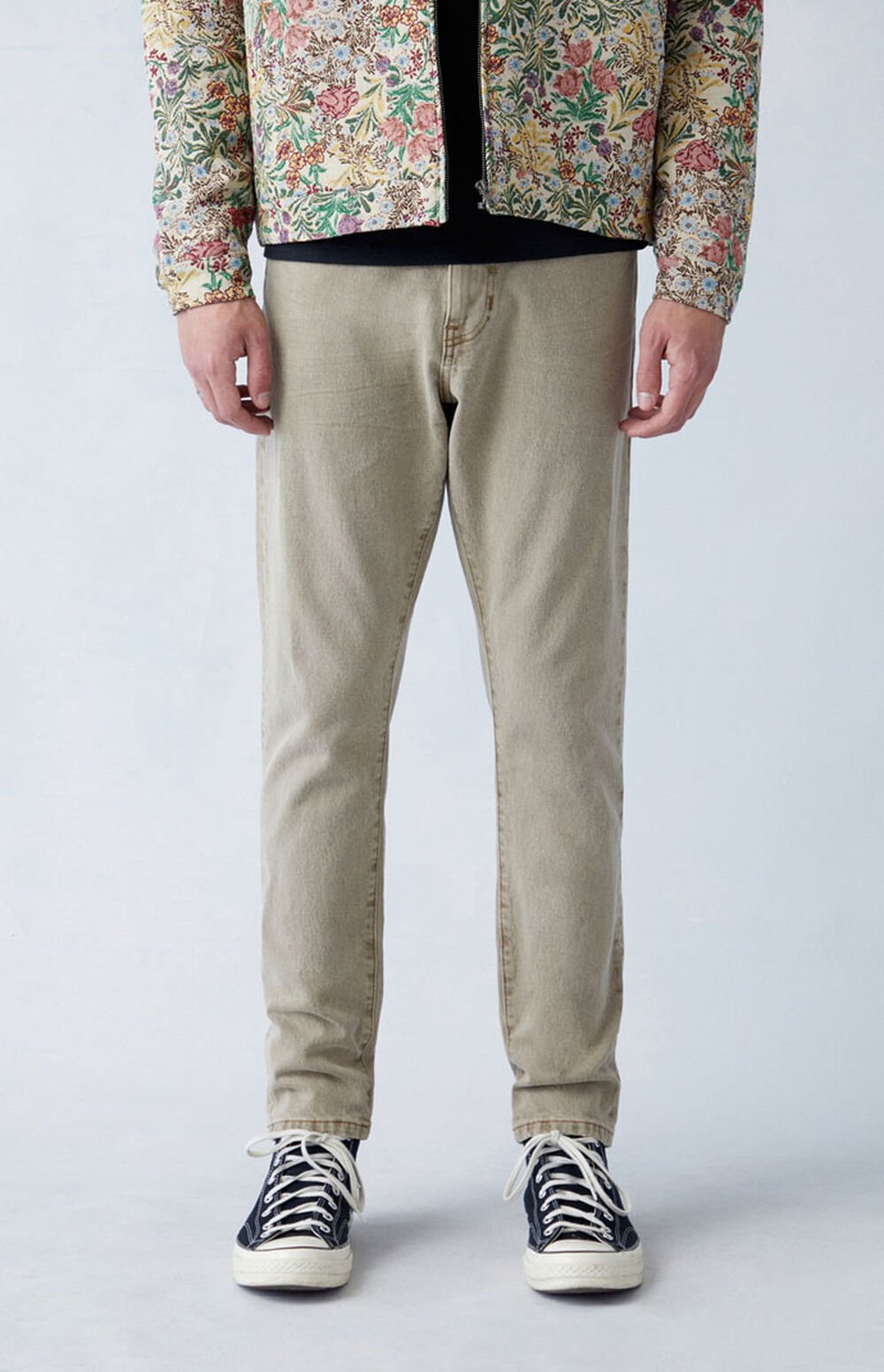 Pacsun Comfort Stretch Tan Slim Jeans Pacsun