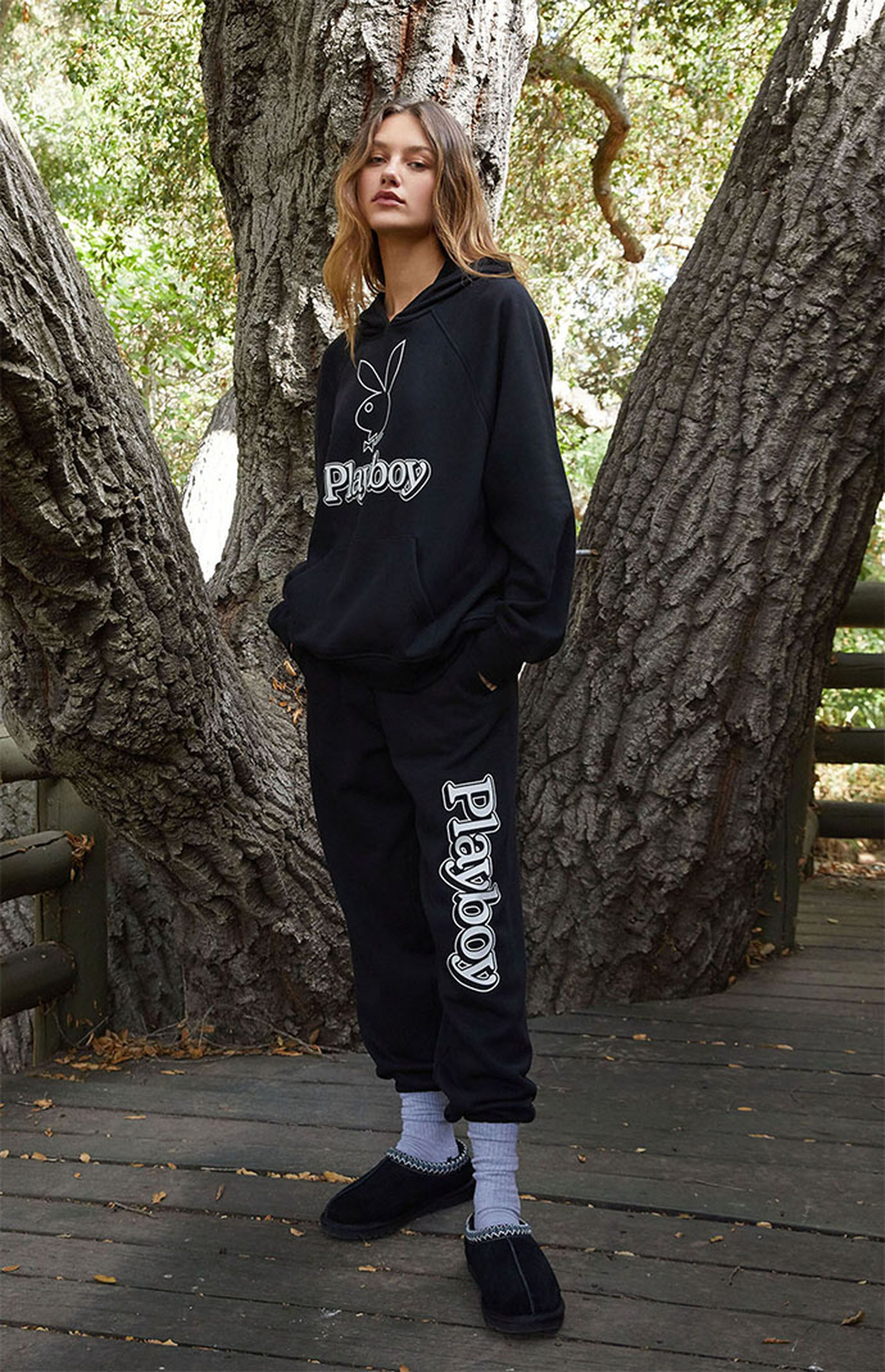Playboy By PacSun Black Classic Sweatpants | PacSun