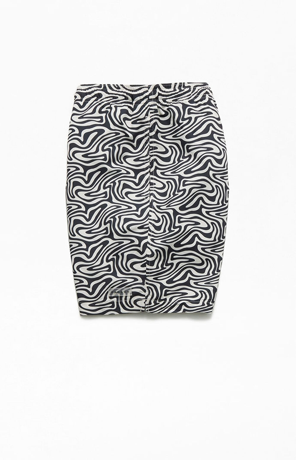 Pacsun Gray Ripple AOP 17" Swim Trunks | Pacsun