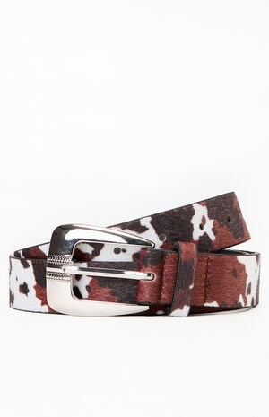 cow pattern belt
