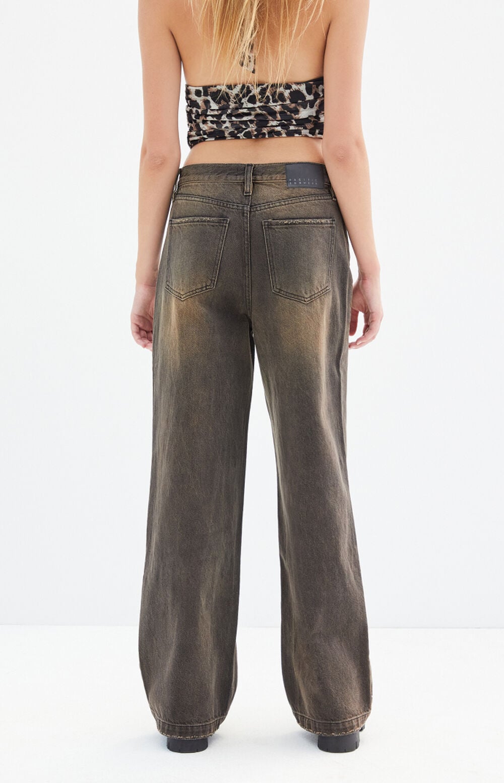 Pacsun Cali Brown Tint Baggy Boyfriend Jeans | Pacsun