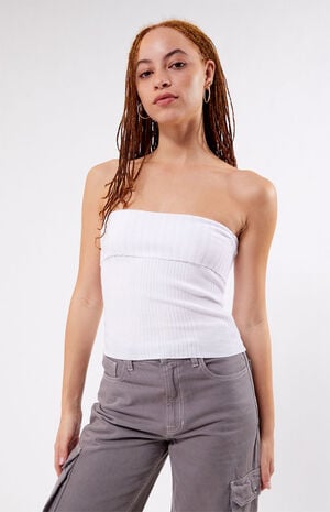 LA Hearts Florence Fold-Over Tube Top | PacSun