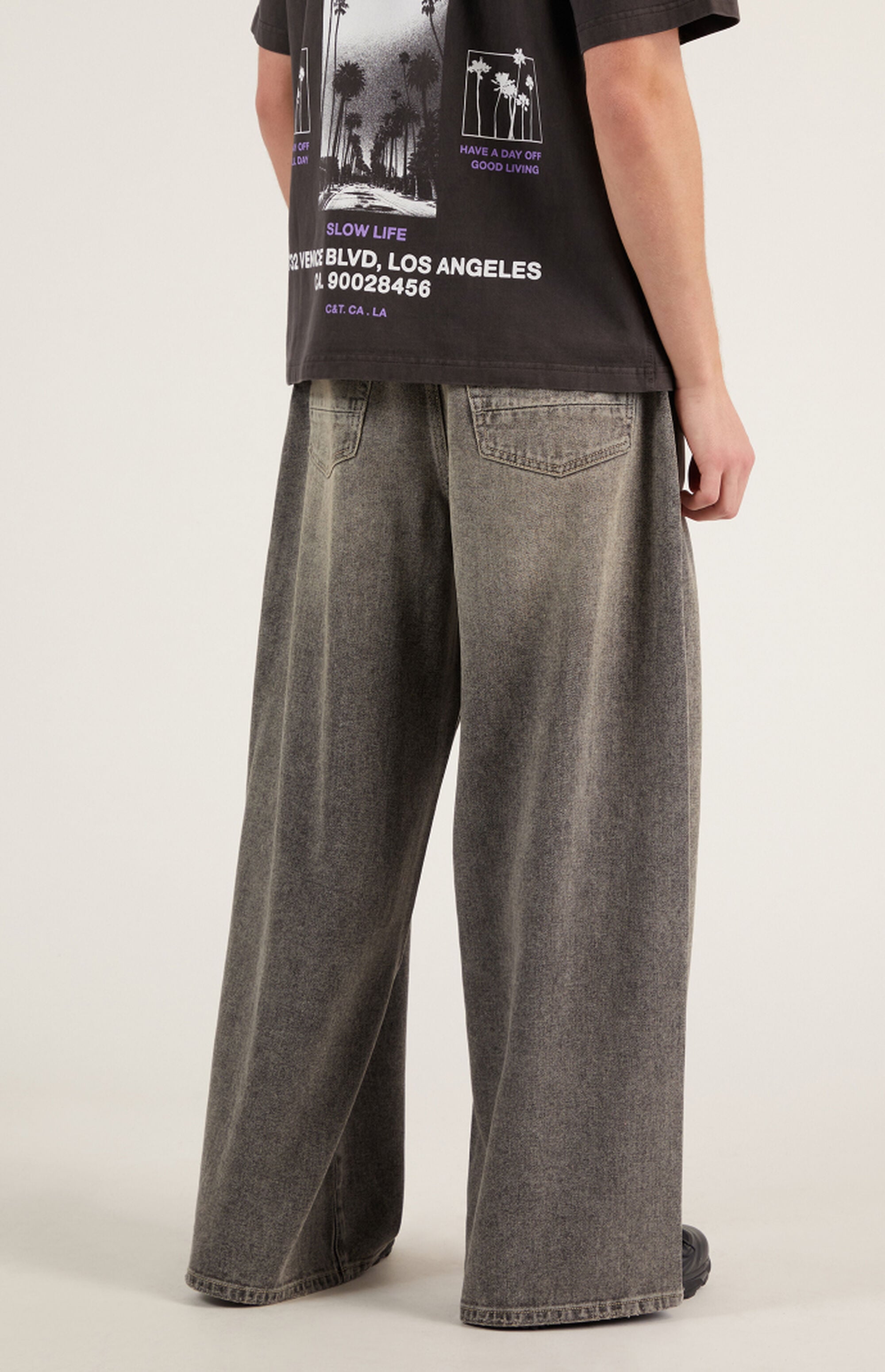 Pacsun Ryder Chain Ultra Baggy Jeans Gray | Pacsun