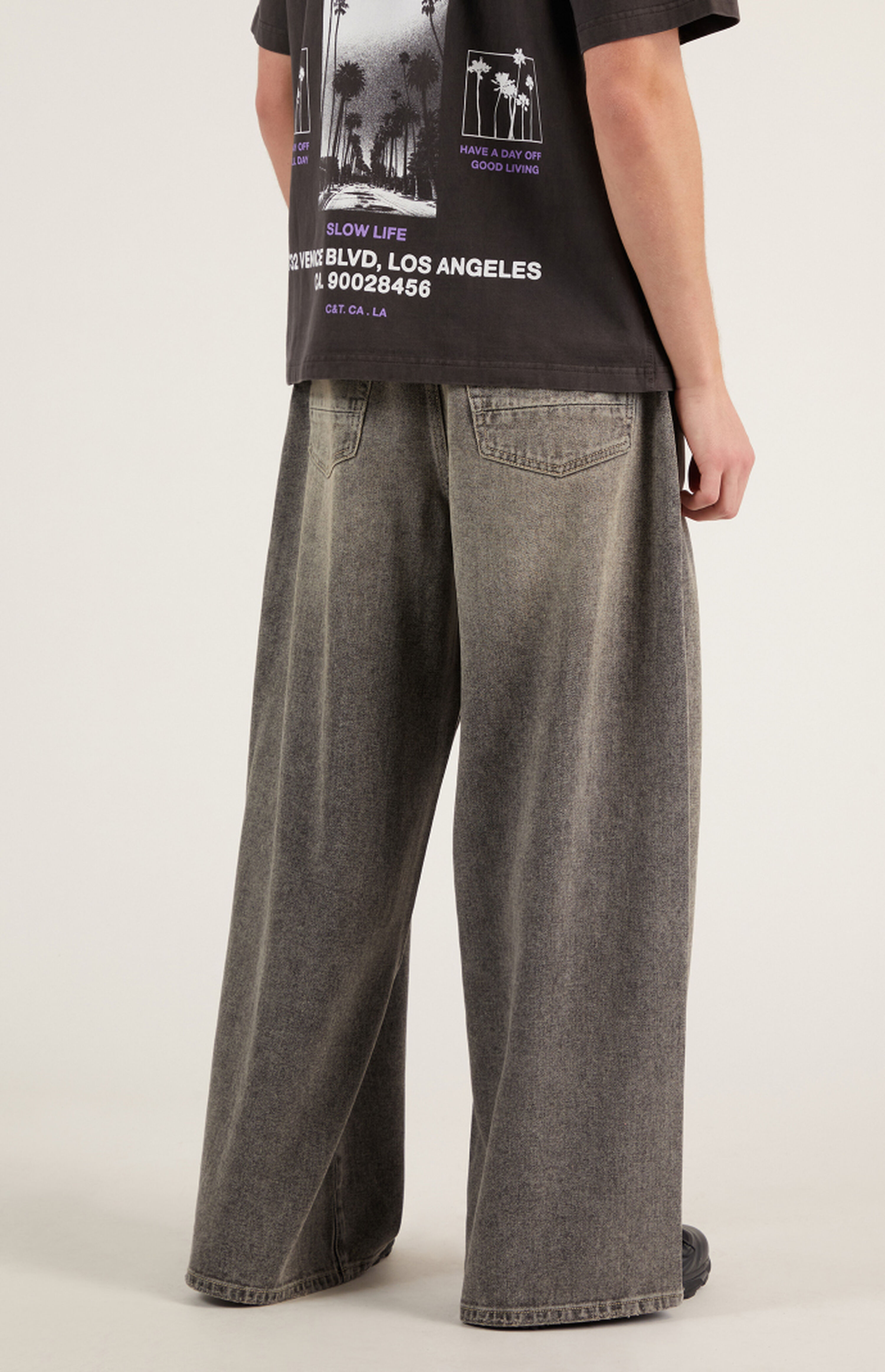 Pacsun Ryder Chain Ultra Baggy Jeans Gray | Pacsun