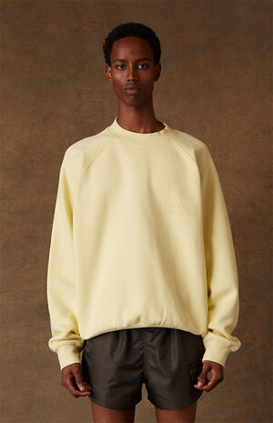 Fear of God Essentials Canary Crew Neck Sweatshirt | PacSun