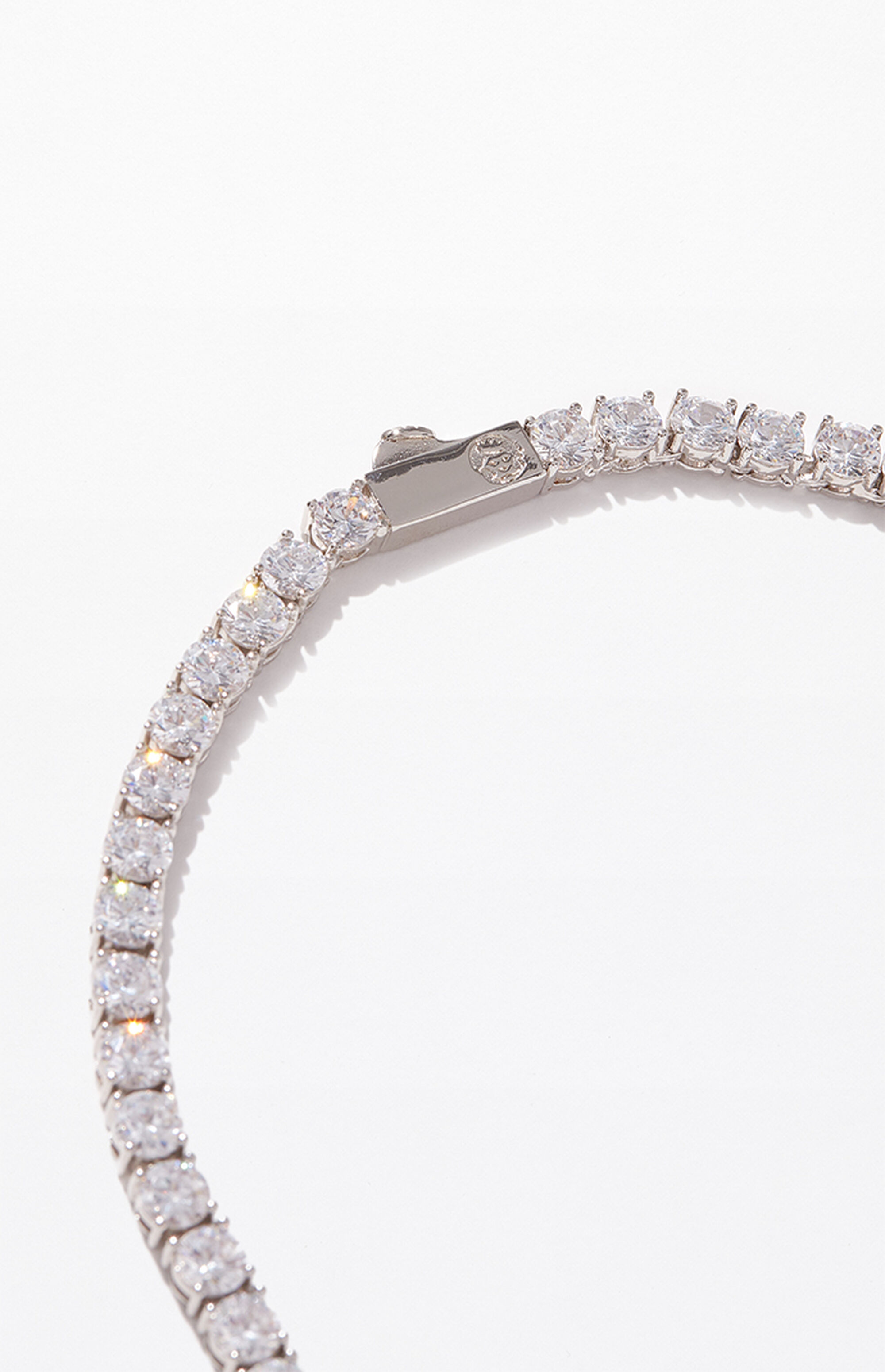 King Ice Silver Tennis Chain Necklace | Pacsun