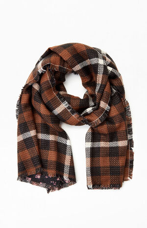Shiraleah Yale Plaid & Floral Scarf | PacSun