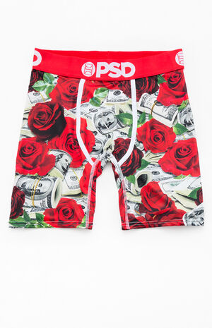 PSD Underwear Stacks & Roses Boxer Briefs | PacSun