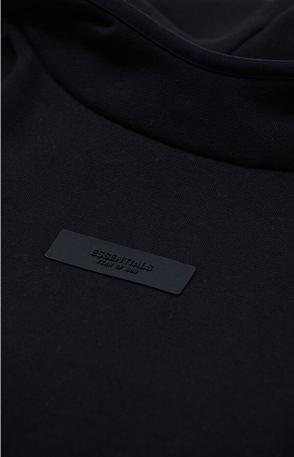 Fear of God ESSENTIALS Jet Black Hoodie | Pacsun