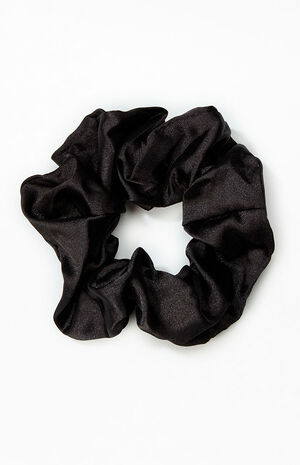 LA Hearts Black Satin Scrunchie | PacSun