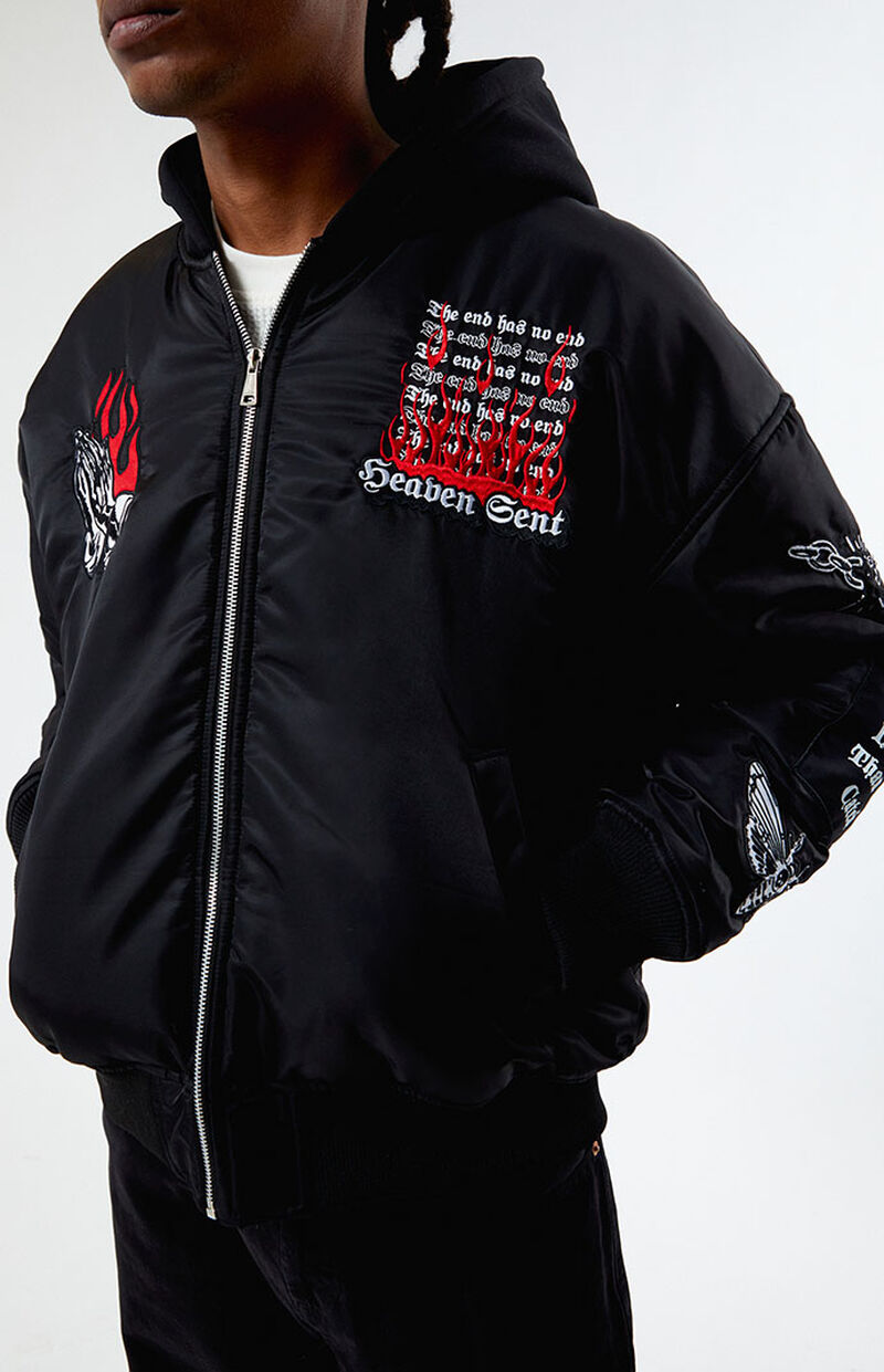 Pacsun Nylon Hooded Bomber Jacket | PacSun