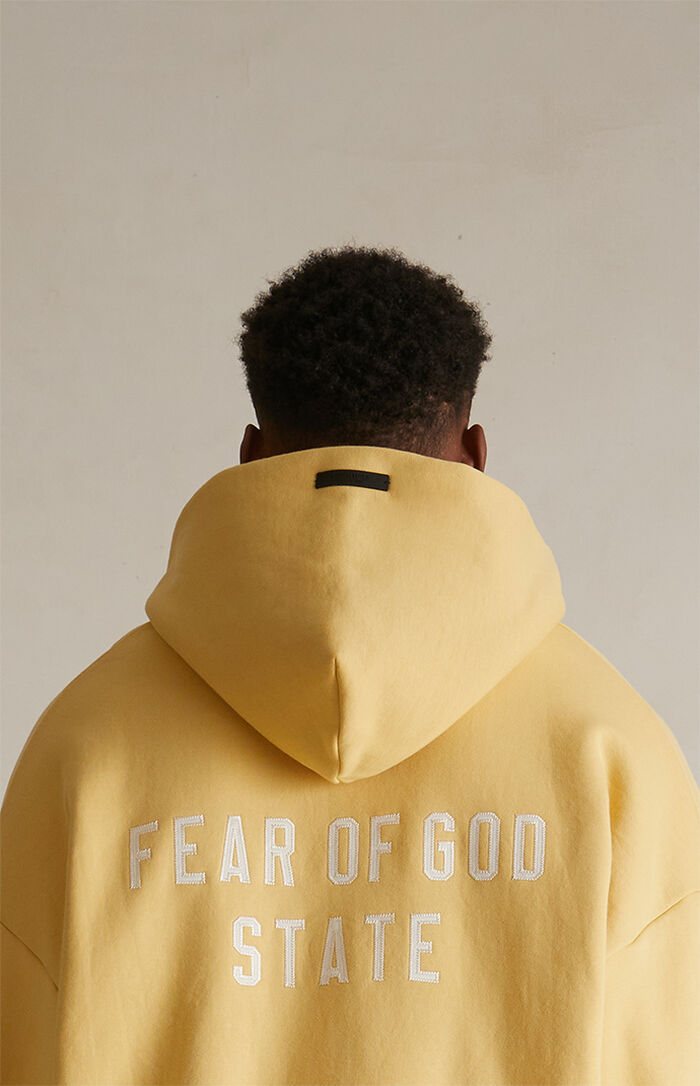 Fear of God ESSENTIALS Amber Heavy Fleece Full Zip Hoodie | Pacsun