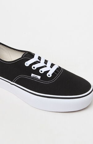 black authentic platform vans