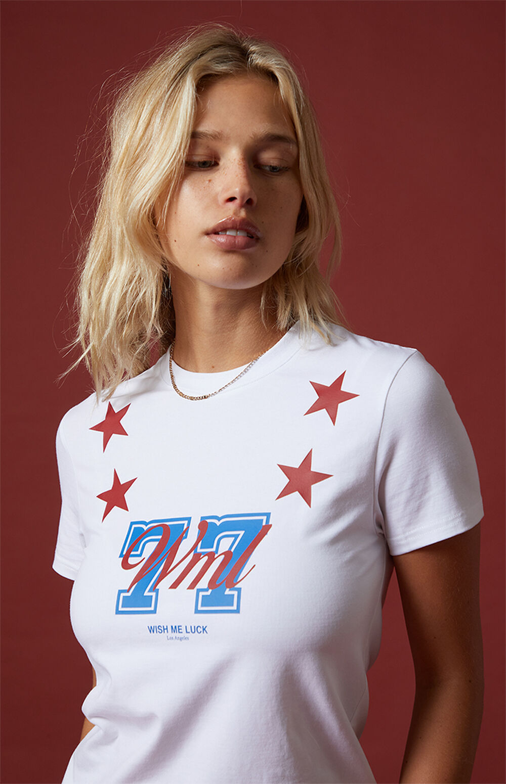 WISH ME LUCK Overlay Baby T-Shirt | Pacsun