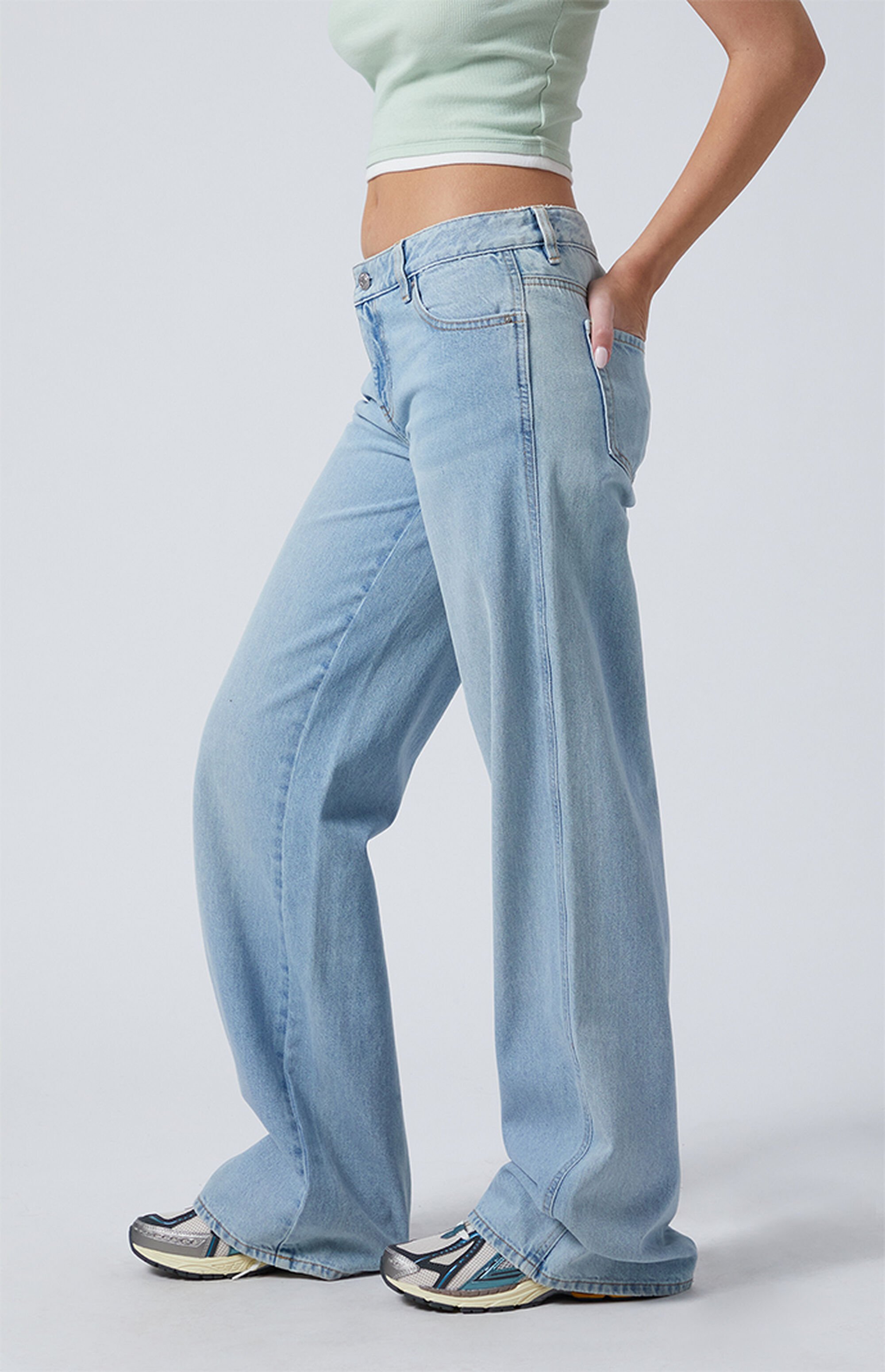 PacSun Casey Low Rise Baggy Jeans Indigo | PacSun