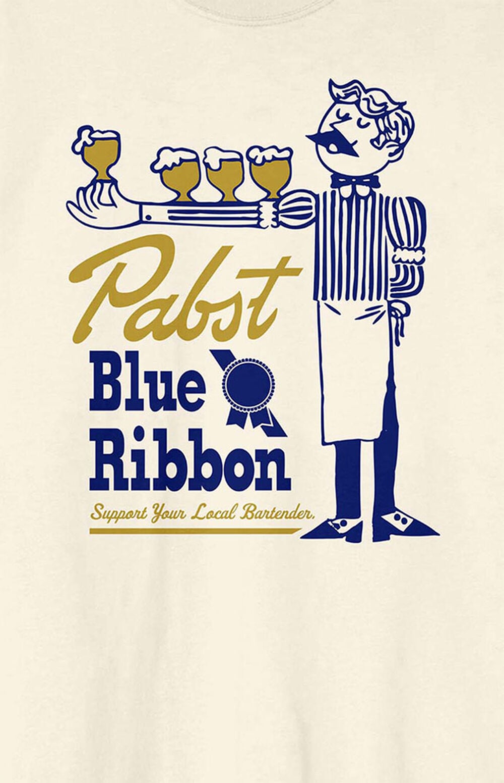 Pabst Blue Ribbon Bartender T-Shirt | Pacsun