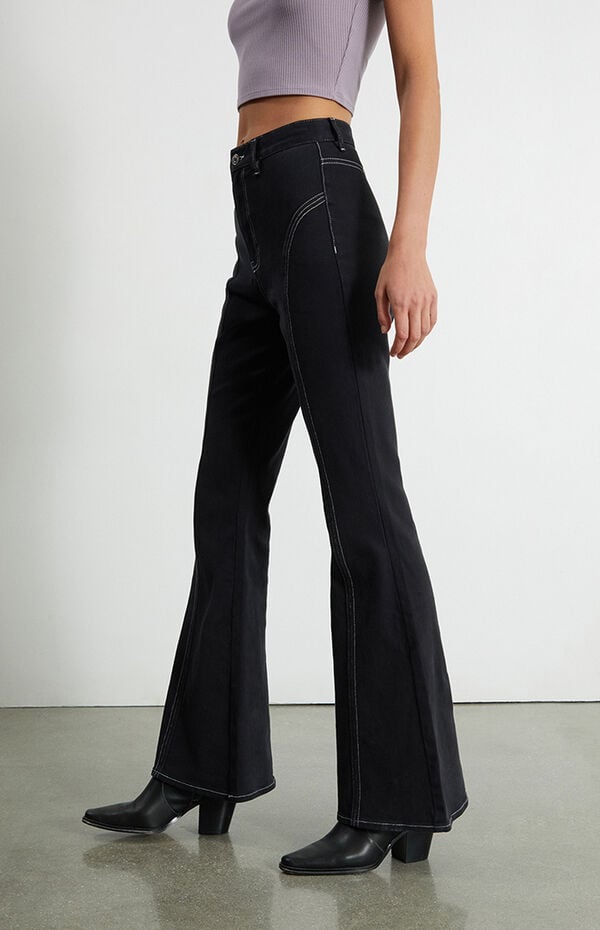 Pacsun Black High Waisted Flare Jeans | PacSun