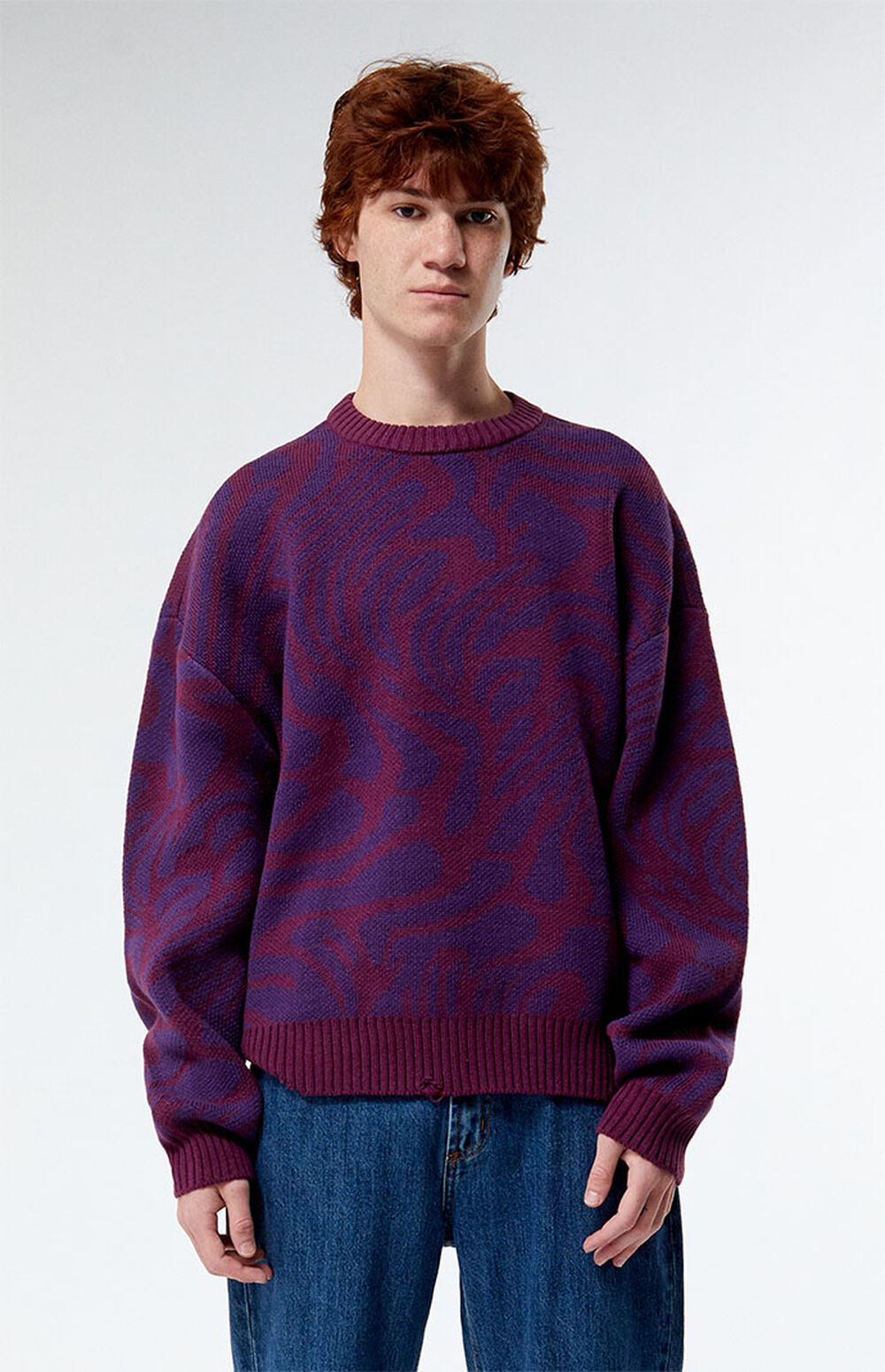 Pacsun Wavy Cropped Sweater | PacSun