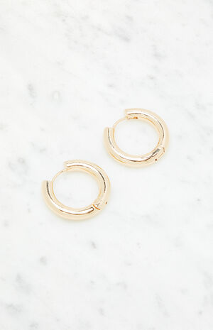 LA Hearts Medium Chunky Basic Hoop Earrings | PacSun