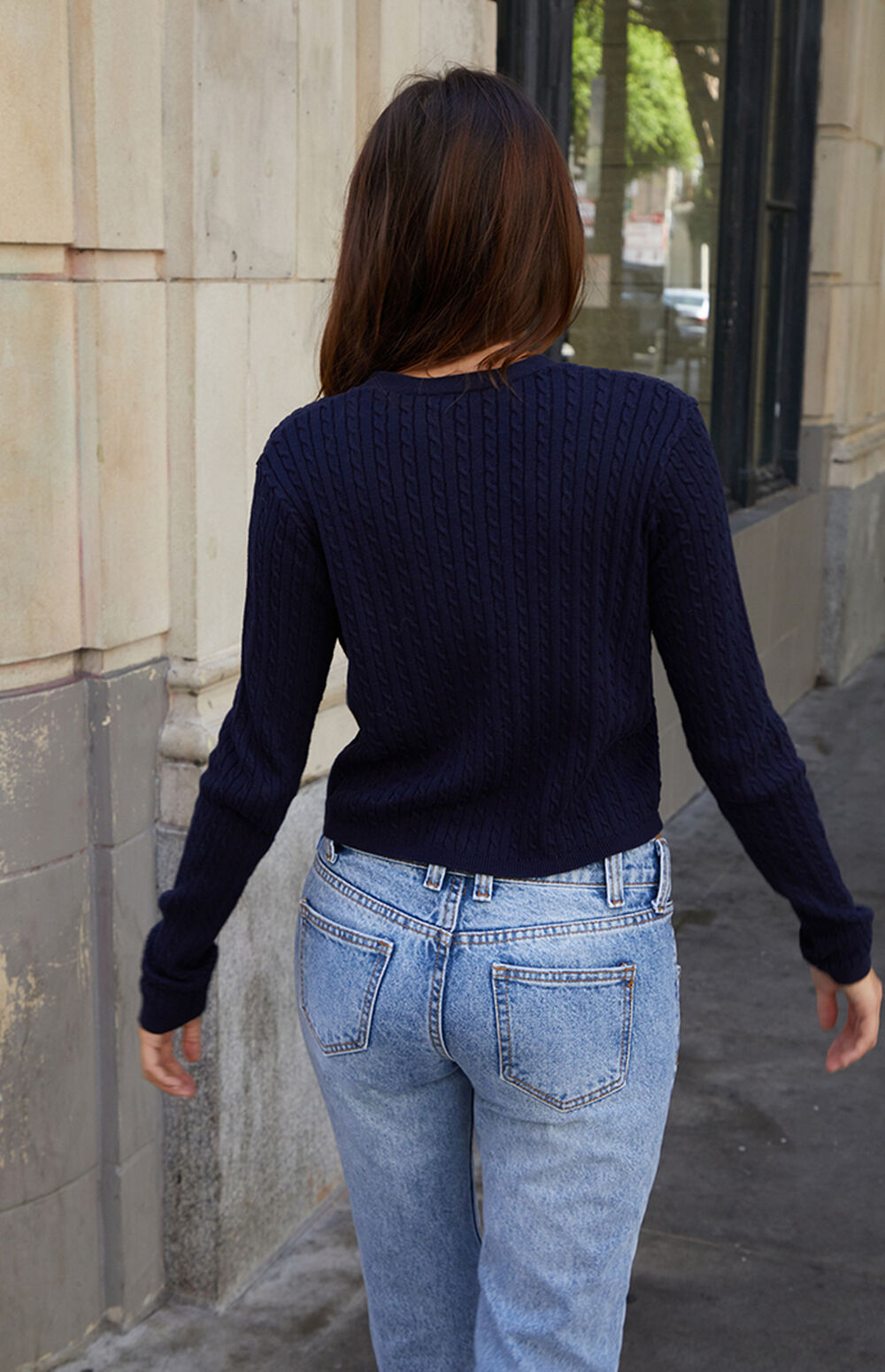 John Galt Navy Button Up Sweater | Pacsun