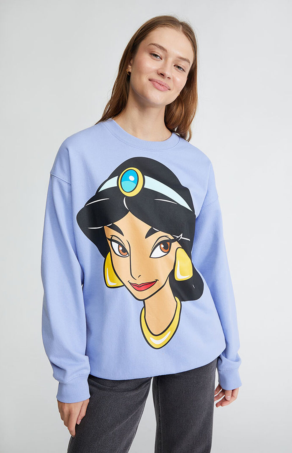 Disney Princess Jasmine Crew Neck Sweatshirt | Pacsun