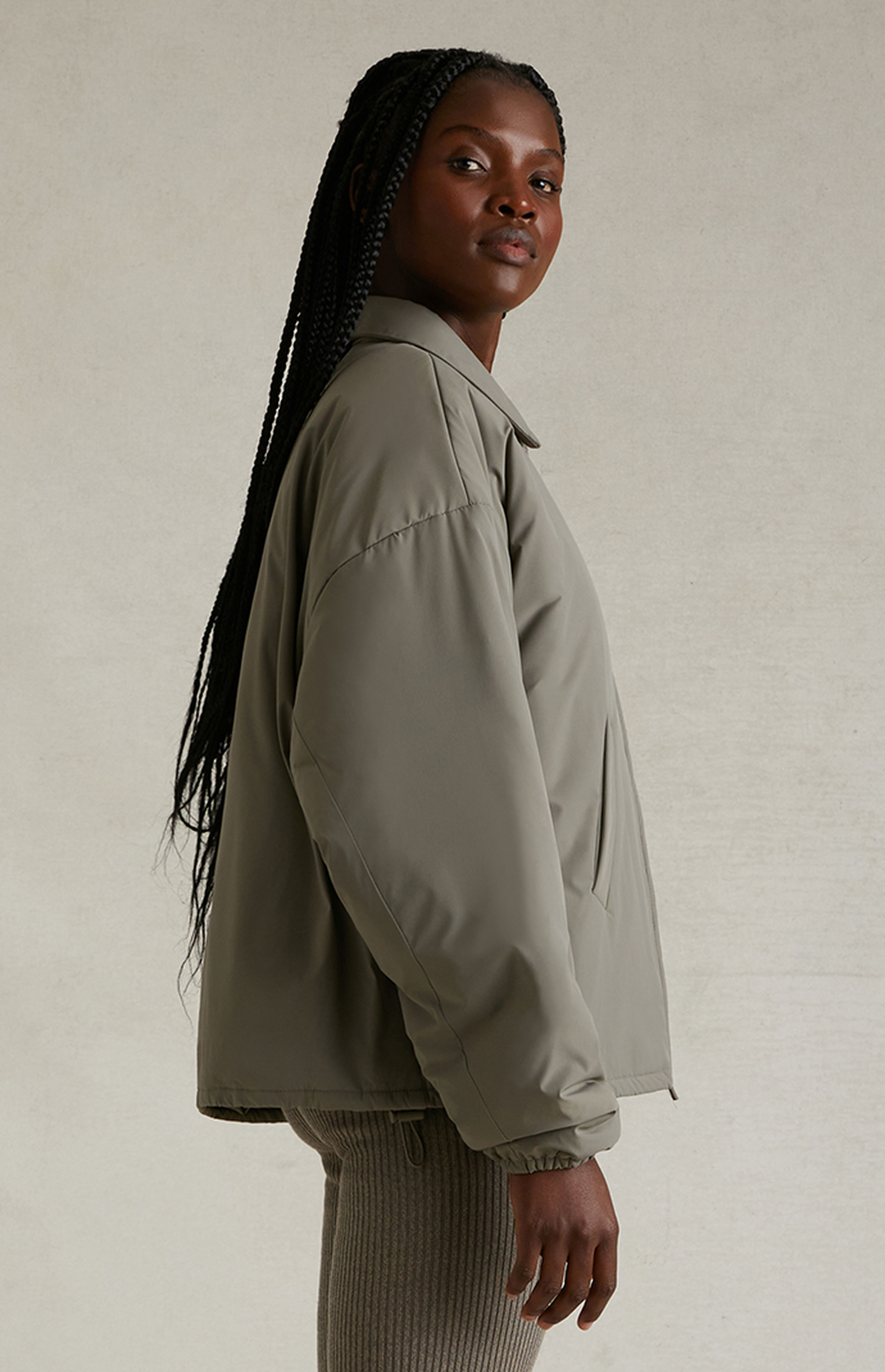 Fear of God Essentials Women's Dust Shell Bomber Jacket | PacSun