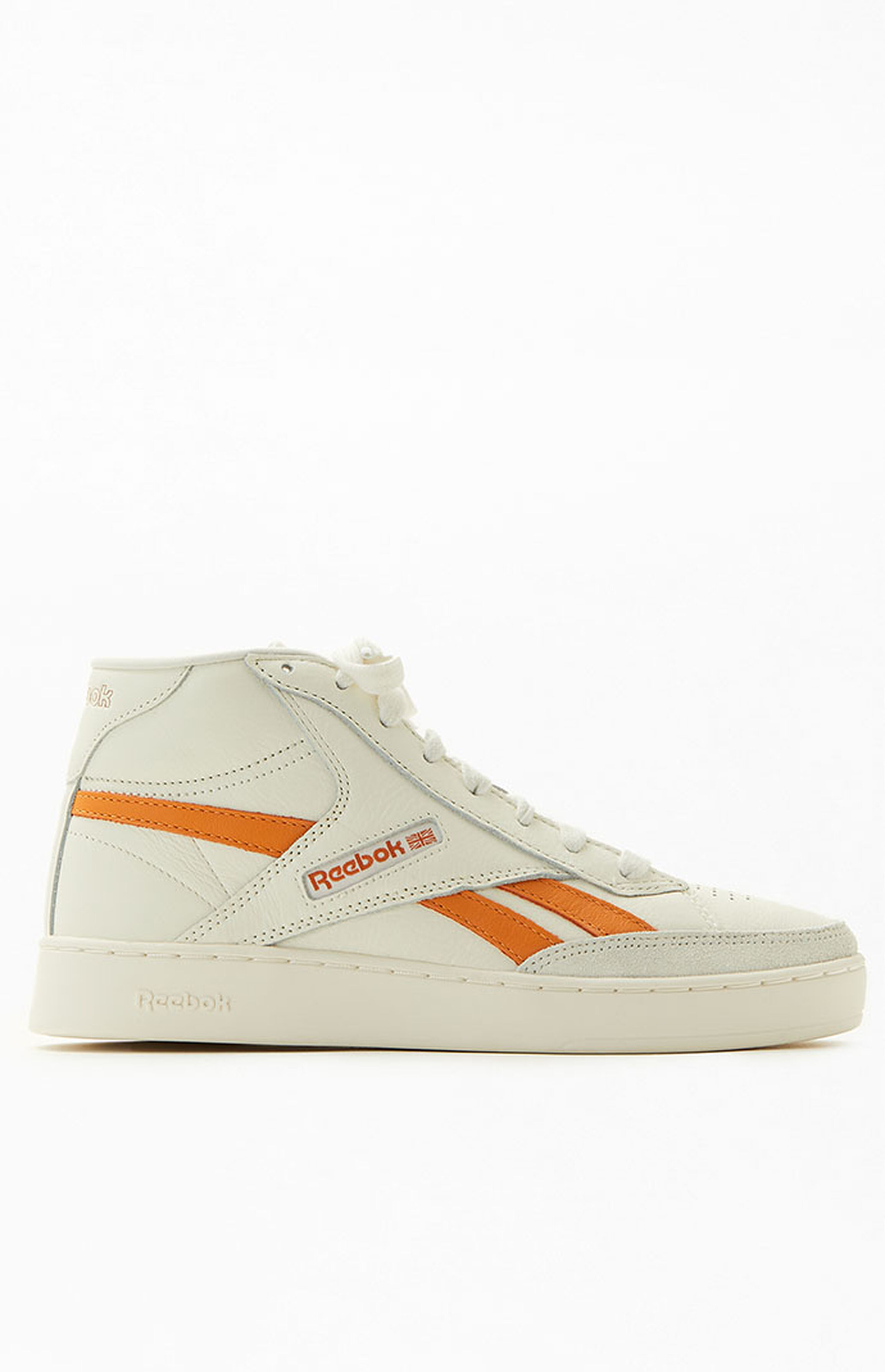 Reebok Women's Orange Club C High Top Sneakers | PacSun
