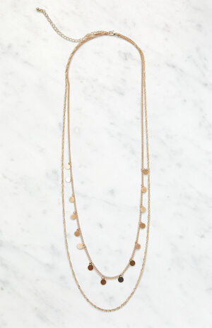 LA Hearts Gold Stone Drop Layered Belly Chain | PacSun