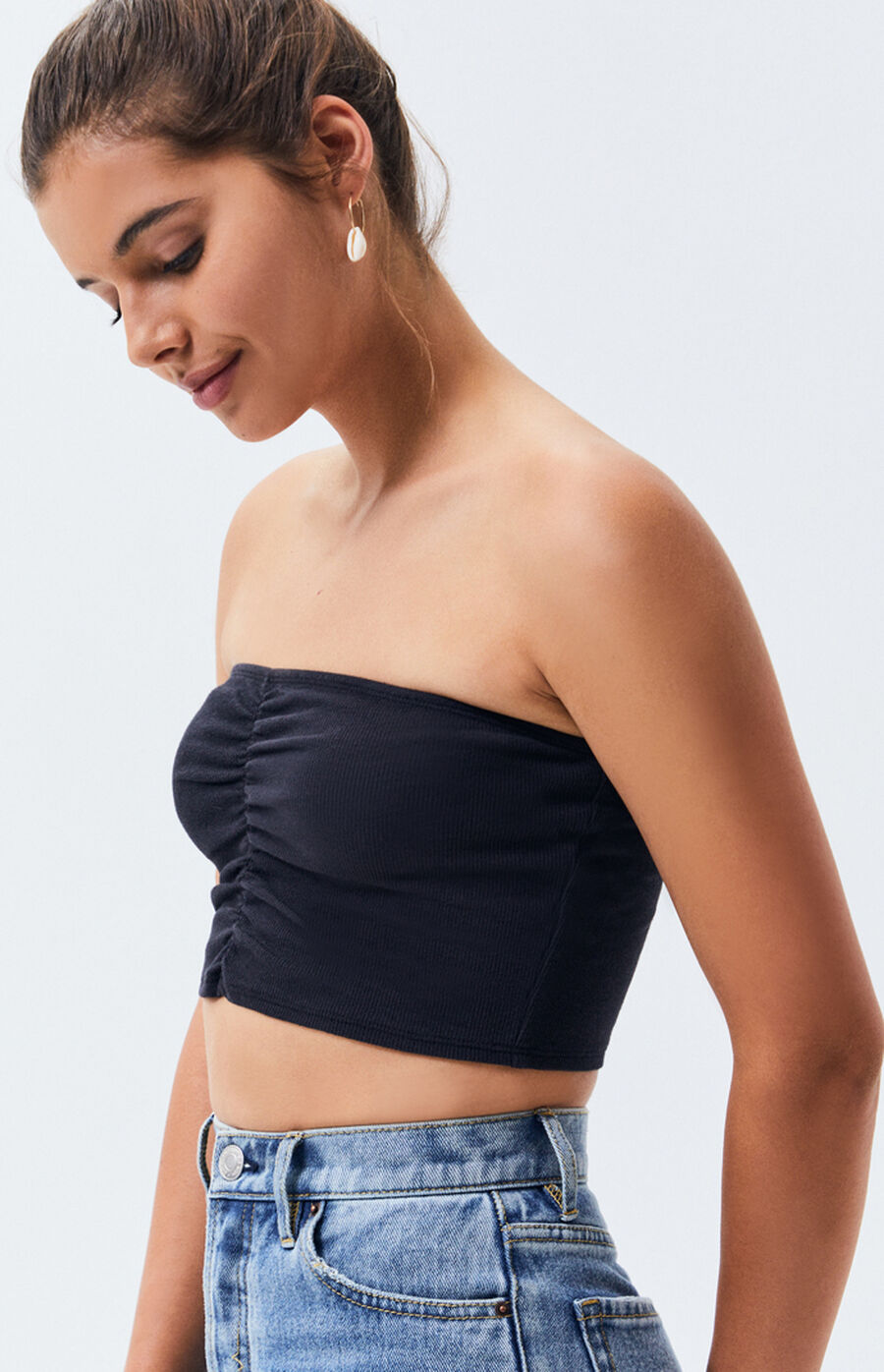 PS Basics by Pacsun Babe Cinched Tube Top | PacSun | PacSun