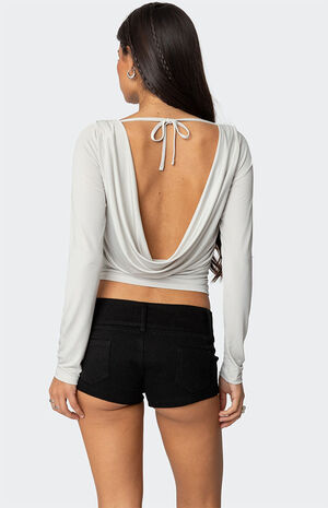 cowl back top