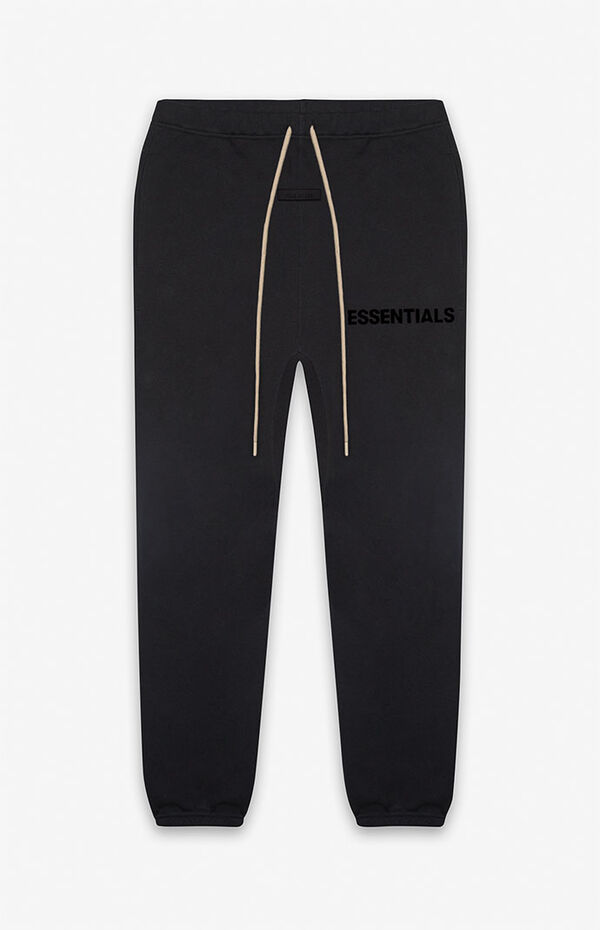 Fear of God Essentials Jet Black Sweatpants | PacSun