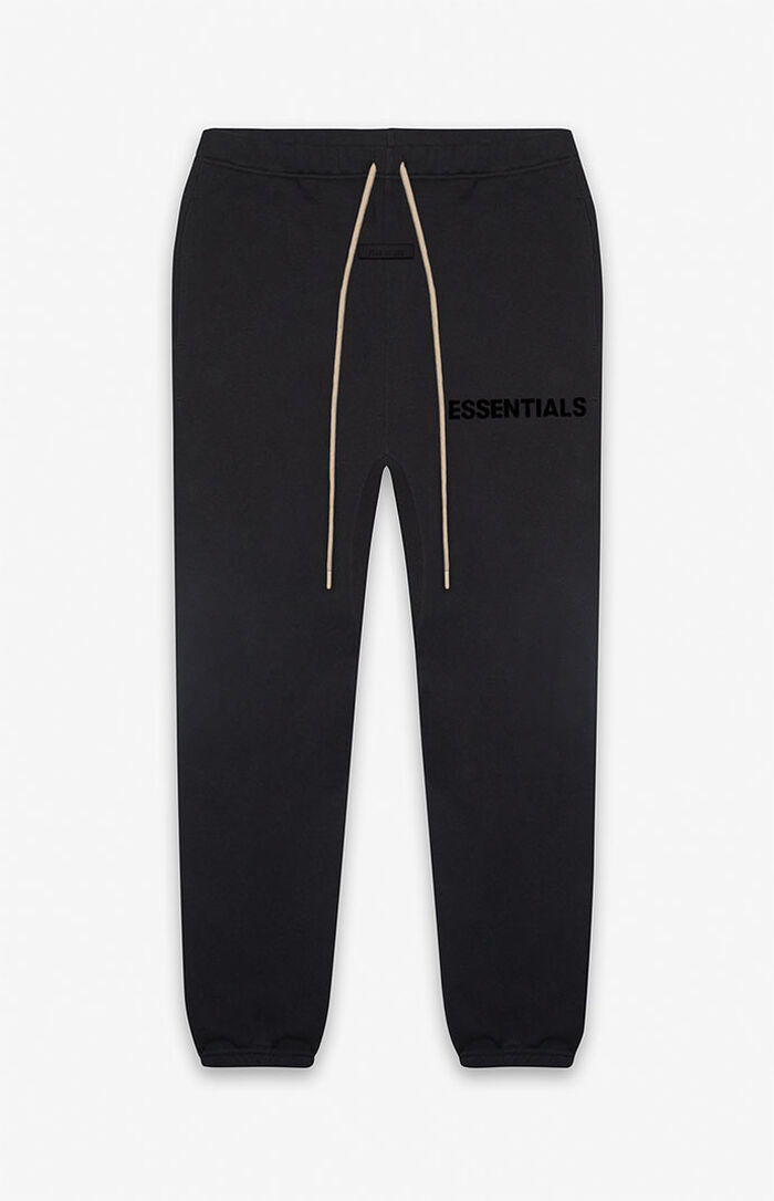 Fear of God Essentials Jet Black Sweatpants | PacSun