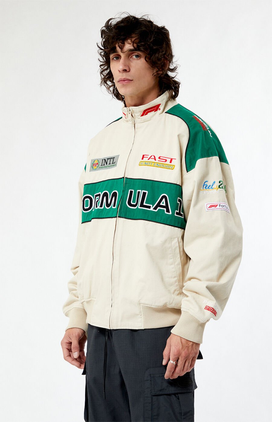 Formula 1 x PacSun Brown Pole Position Jacket | PacSun