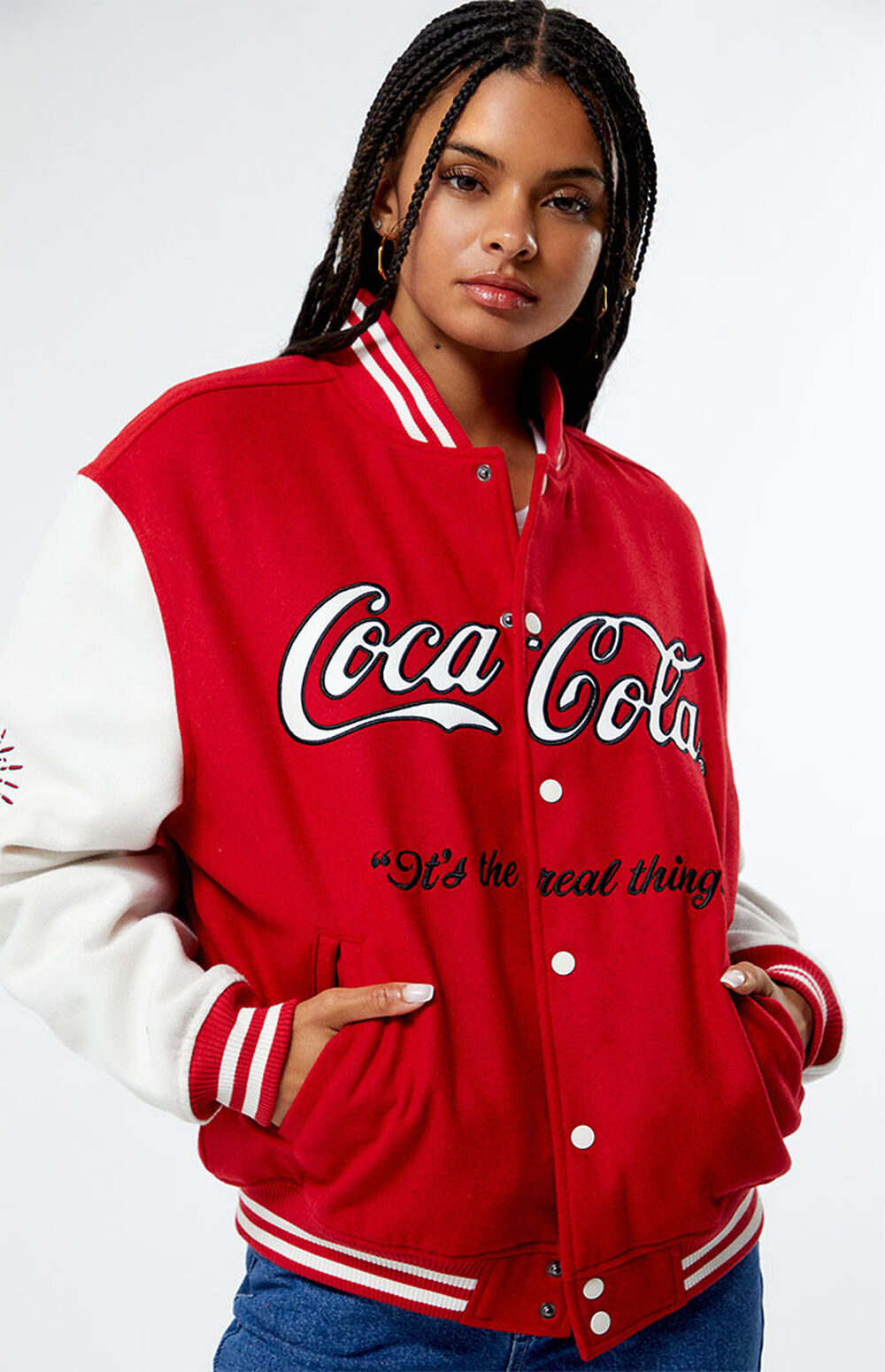 Coca-Cola By PacSun Varsity Bomber Jacket | Pacsun