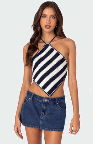 Edikted Petra Open Back Crochet Top | PacSun