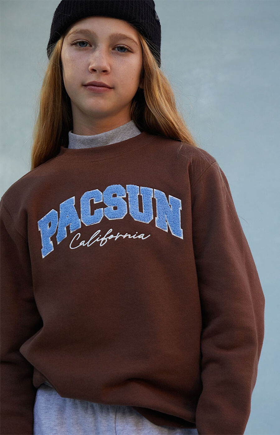 PacSun Kids Chenille Patch Evergreen Sweatshirt | PacSun