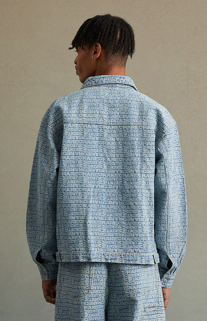 RARE DNM EDIT Jacquard Denim Gas Jacket | Pacsun