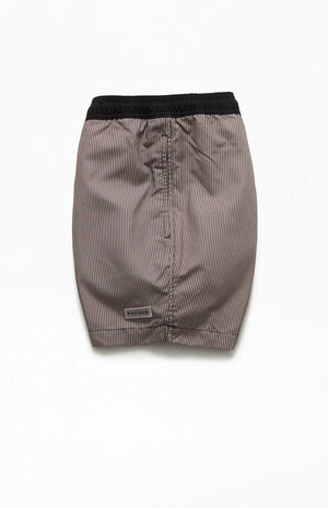 Pacsun Shoreline Mini Stripe 15" Swim Trunks | PacSun