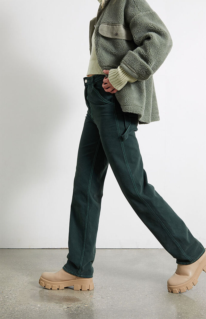 Pacsun Eco Green Boyfriend Carpenter Pants | PacSun