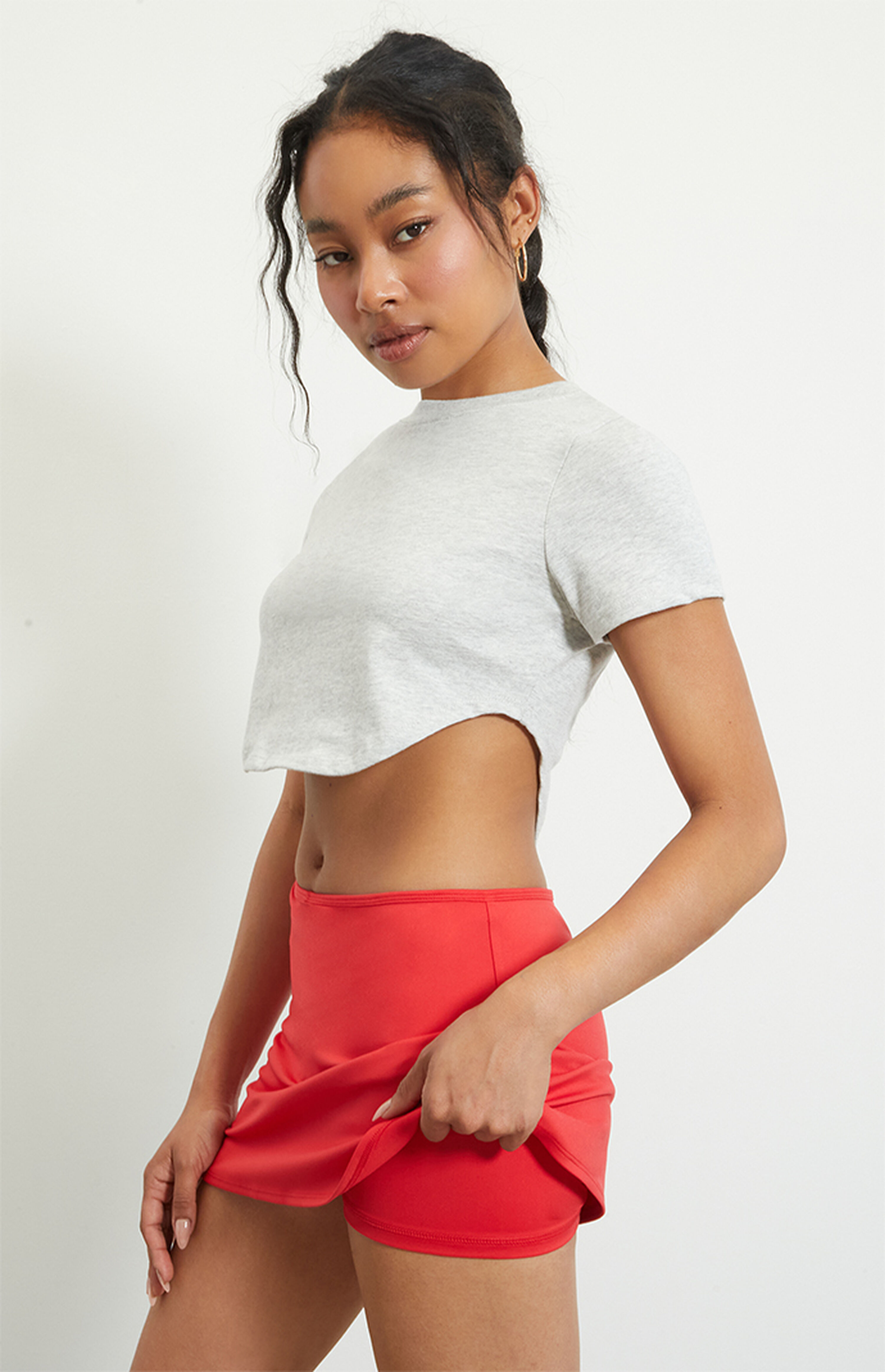 PAC 1980 PAC WHISPER Active Red Gemini Mini Skort | Pacsun