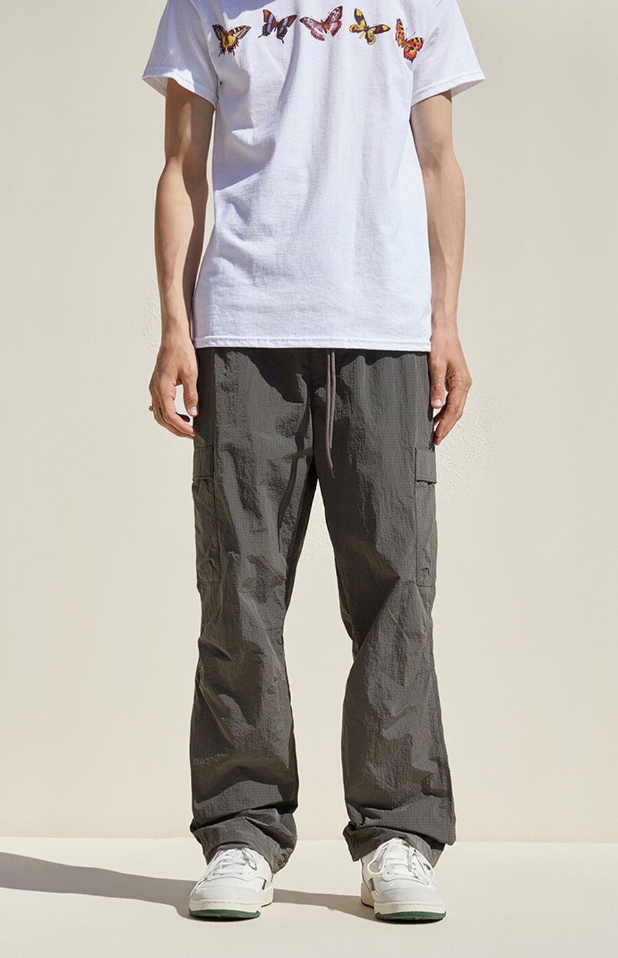 PacSun Gray Nylon Cargo Pants | PacSun