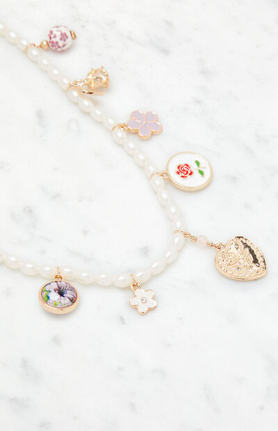 LA Hearts Charm Necklace | PacSun