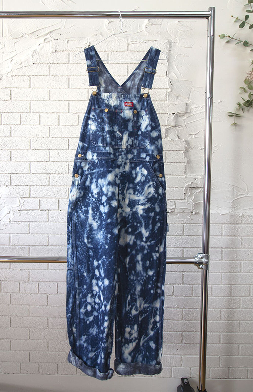 GOAT Vintage Upcycled Dickies Acid Wash Denim Overalls | PacSun