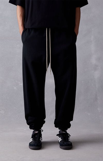 Fear of God Essentials Jet Black Sweatpants | PacSun