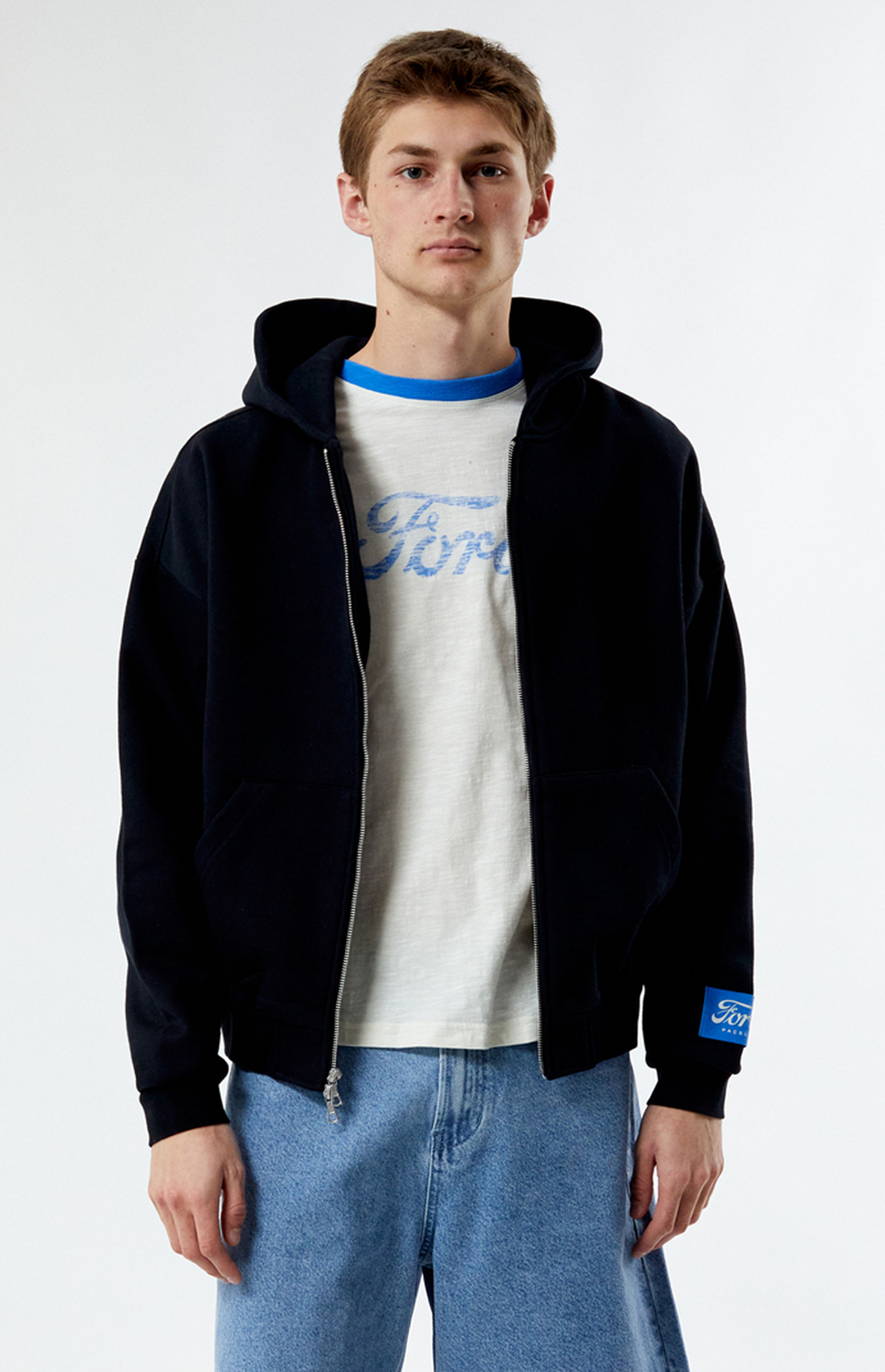 FORD Motors Full Zip Hoodie | Pacsun
