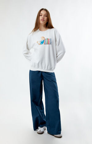 Peter Rabbit Sleeping Books Crew Neck Sweatshirt | PacSun