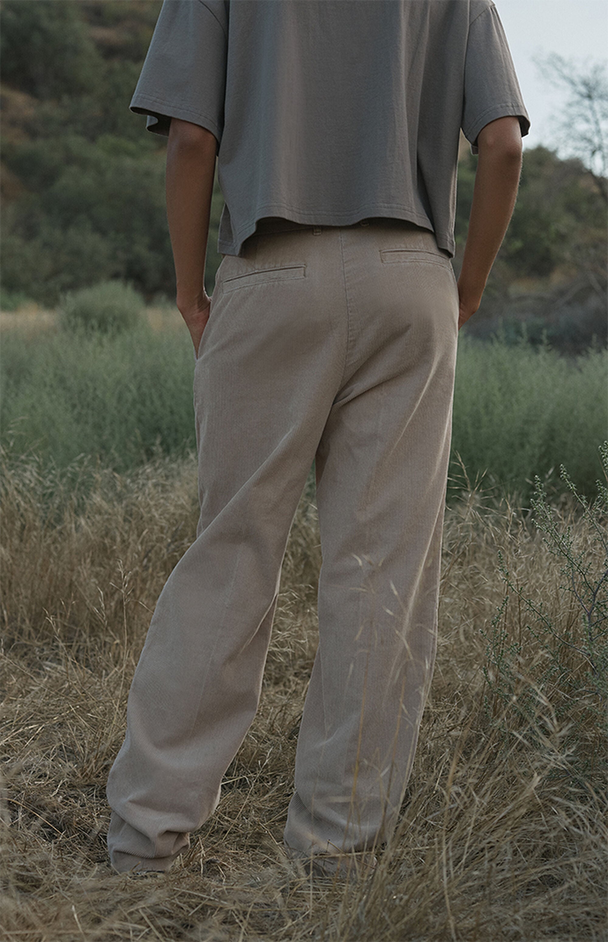 Colour Range Eco Pleated Corduroy Trousers | Pacsun